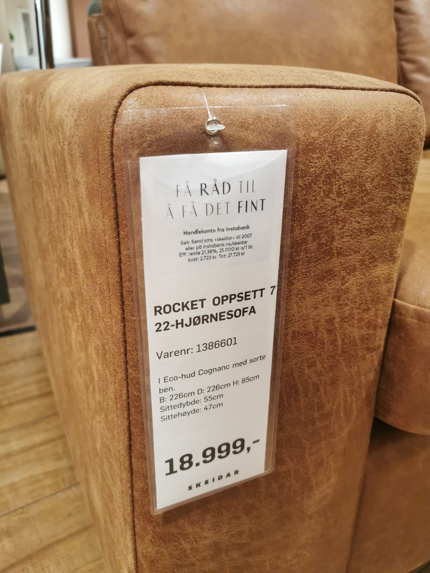 Rocket sofa fra Skeidar