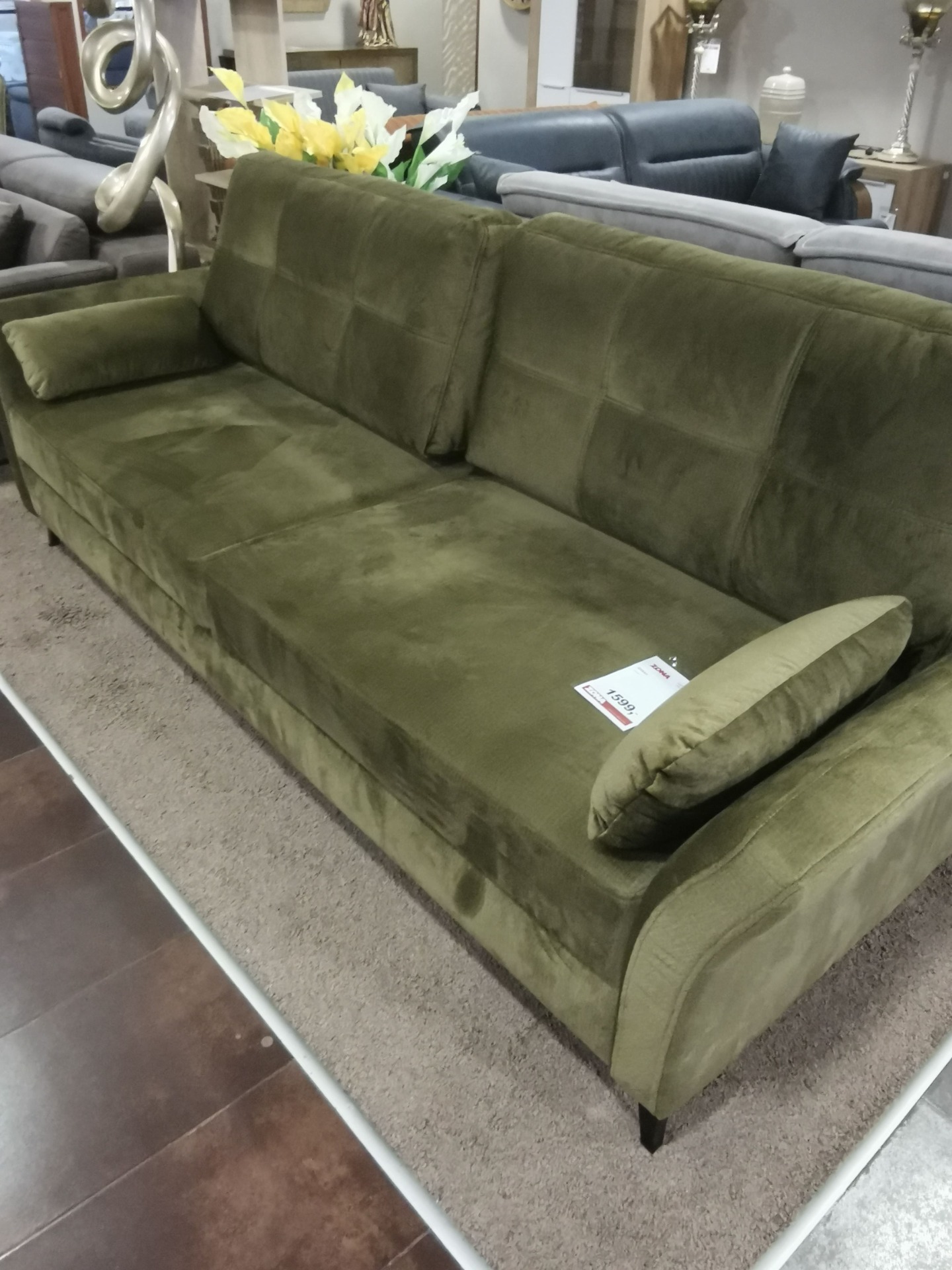Luksuriøse veloursofaer
